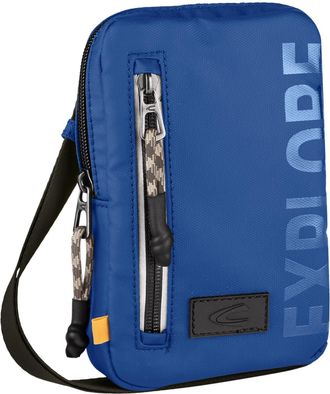 Camel Active Herren Explore Smartphone Tasche mit reflektierendem Print Blau, Menswear-M