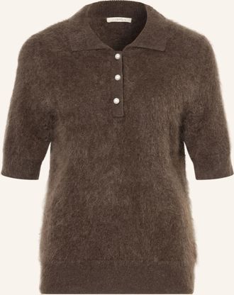 Lilienfels Lilienfels Strick-Poloshirt Aus Cashmere braun