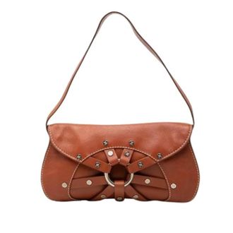 Celine Pre-owned Studded Leather Shoulder Bag - - Pre-owned - Damen - Braun - ONE SIZE