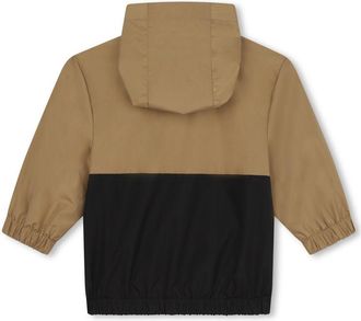 HUGO BOSS Hooded Polyester Jacket - Beige