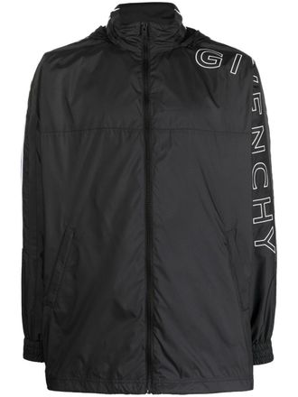 Givenchy veste à logo imprimé - Noir