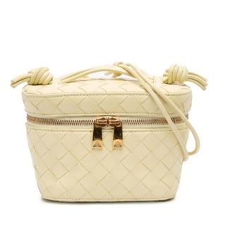 Bottega Veneta Pre-owned Woven Nappa Satchel - Femme - Pre-owned - Jaune - Taille: ONE Size