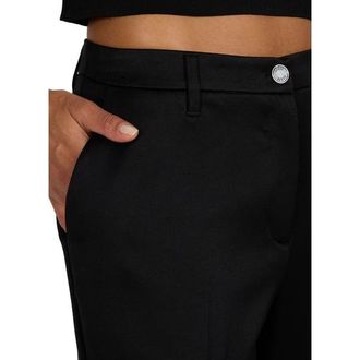 Guess Pantalon droit pliss&eacute; &agrave; taille mi-haute
