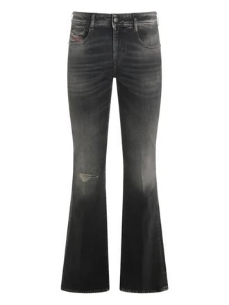 Diesel ripped bootcut jeans - Grau