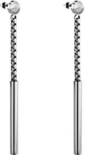 Liebeskind LJ-0148-E-61 Boucles dOreilles Pendantes Pour Femme, Acier Inoxydable