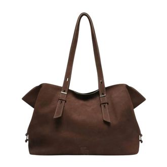 Etrier Sac port&eacute; &eacute;paule Cavalier en nubuck - Femme - Sacs - Brun - Taille: ONE Size
