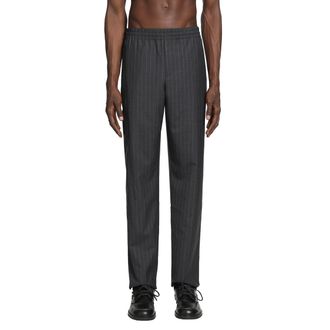 Burberry Pinstriped Wool Track Pants
