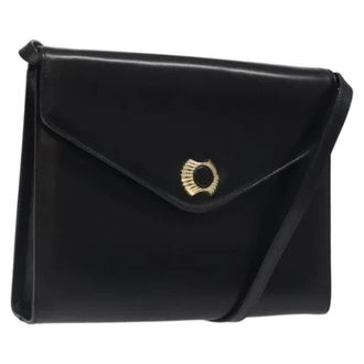 Ferragamo Pre-owned Leder Schultertasche - - Pre-owned - Damen - Schwarzk - ONE SIZE