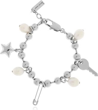 Marc Jacobs Femme, Accessoires, Gris, Taille: ONE Size Bracelet &agrave; breloques