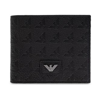 Emporio Armani Homme, Accessoires, Noir, Taille: ONE Size Portefeuille en cuir