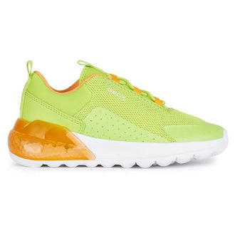 Geox Jungen J Activart Illuminus Sneaker, Lime, 25 EU