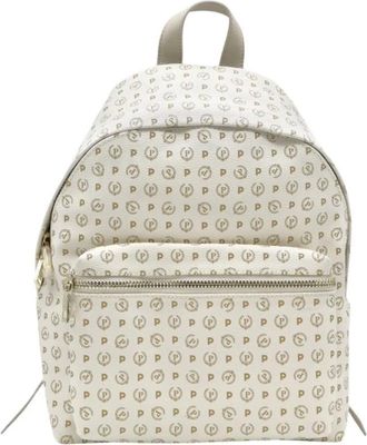 Pollini Femme, Sacs, Beige, Taille: ONE Size Heritage Logo Classic Backpack