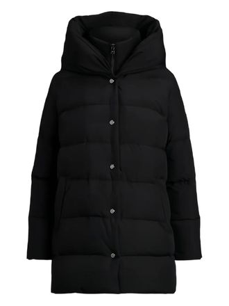 Lauren Ralph Lauren Kapuzenmantel mit Druckkn&ouml;pfen - Schwarz