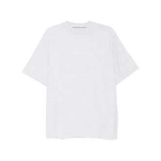 Alexander Wang Logo Print T-Shirt - - Tops - Damen - Grau - L
