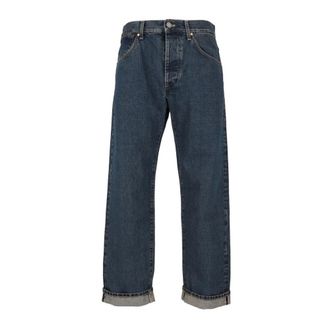 TELA GENOVA Jean Droit Tobia Selvage - Homme - Jeans - Bleu - Taille: W33