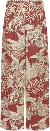 Only Onlpalina Life Loose Pantalon Long Ptm Tissu, Rouge, S Femme