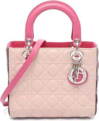Dior sac à main Lady Dior pre-owned (années 2000) - Rose