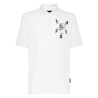 Philipp Plein T-Shirt Rundhals Skull - - Tops - Herren - Wei&szlig; - 3XL
