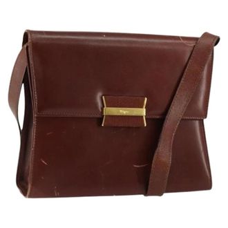 Ferragamo Pre-owned Leder Crossbody Bag - - Pre-owned - Damen - Braun - ONE SIZE