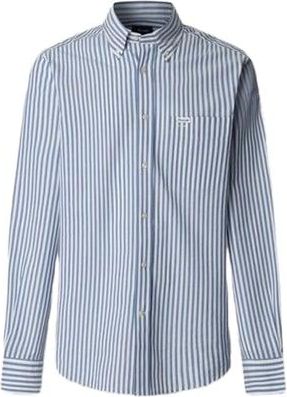 Fa&ccedil;onnable Chemise droite ray&eacute;e en coton