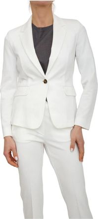 Marella Femme, Vestes, Blanc, Taille: 44 FR Giacca in Jersey