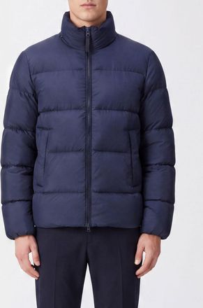 Woolrich Gesteppte Nylon-Daunenjacke mit hohem Kragen und Rei&szlig;verschluss