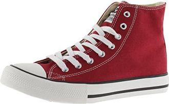 Victoria Bottine Unisexe Tribu Toile & Bout en Caoutchouc 106500 pour Enfants Carmin 29