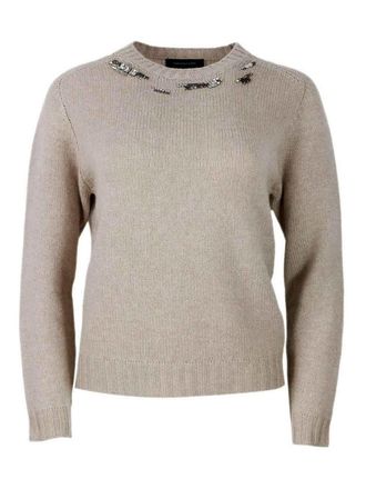 Fabiana Filippi Pull Col Rond - Beige