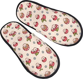 Generic Champignon Fraise Mignon Femme Homme Slippers Confortable Chaussons Respirantes Pantoufles Pour Hiver Ext&eacute;rieur Automne L