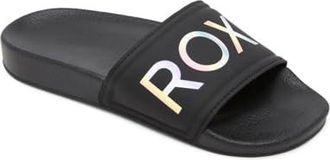 Roxy Sandales Slippy for Girls pour femme, noir, 33 EU
