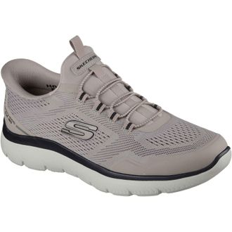 Skechers Herren Summits Top Rate Sneaker, Taupe Mesh/Black TPU, 43 EU