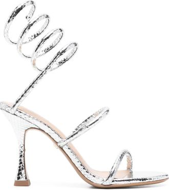 Lola Cruz sandales Greta 105 mm - Argent