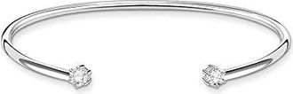 Thomas Sabo Bracelet en argent sterling 925 avec pierre blanche AR104-051-14, 17,50 cm, Argent sterling, Non applicable