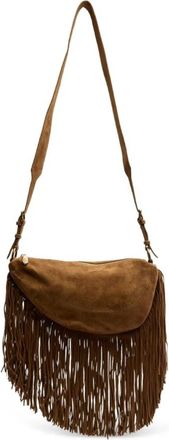 Ash Sac &agrave; bandouli&egrave;re Astrid &agrave; franges - Femme - Sacs - Brun - Taille: ONE Size