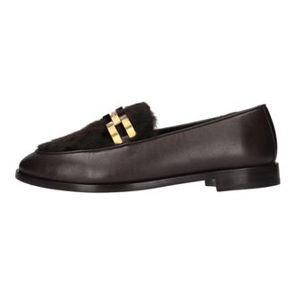 Aquazzura Brandi Shearling Loafers - - Shoes - Damen - Braun - 38 EU