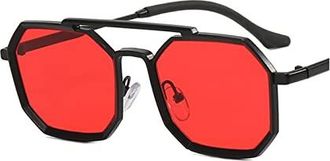 Generic 2025 Designer Punk Street Shooting Fashion Decoration Lunettes de soleil pour hommes et femmes Vacances en plein air (couleur : A, taille : 1), C, Tai