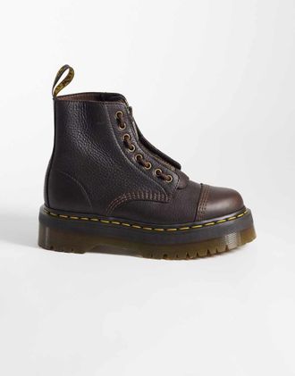 Dr. Martens Dr. Martens - Sinclair - Bottines &agrave; 8 paires doeillets - Marron fonc&eacute;