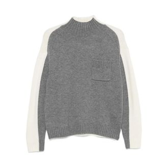Semicouture Femme, Pulls, Gris, Taille: 36 FR Y6Wh56 Winnie X90A
