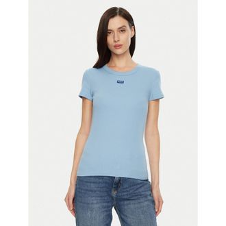 HUGO BOSS T-Shirt Easy 50523924 Hellblau Slim Fit