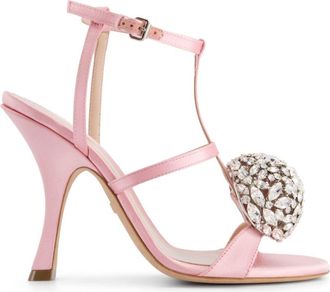Giambattista Valli Slingback-Sandalen mit Kristallen 110mm - Rosa