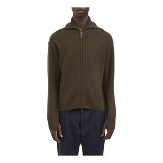 Paolo Pecora Strickjacke aus schwerer Wolle - - Knitwear - Herren - Gr&uuml;n - XL