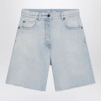 Prada Hellblaue Denim-Bermudashorts