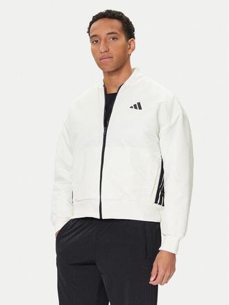 adidas Bomberjacke Stadium JX5638 Wei&szlig; Loose Fit