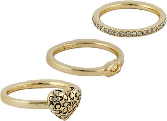 Coach Set Ringe Coach 37460424 Goldfarben