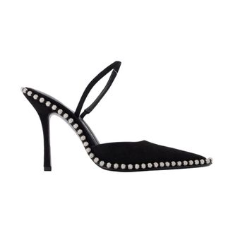 Alexander Wang Schwarze Leder Slingback-Pumps - - Shoes - Damen - Schwarzk - 35 EU