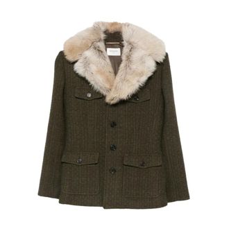 Saint Laurent Damen, Jacken, Gr&uuml;n, SGr&ouml;&szlig;e