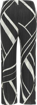 Pleats Please Issey Miyake Geometric Pleated Trousers - Gray