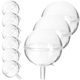 Pretyzoom IWOWHERO Schokoladenkugelhalter Transparent Runder Schokoladenbecher f&uuml;r Blumenstrau&szlig; Selbstgemacht 100 St&uuml;ck Glatte Oberfl&auml;che Handliche Gr&ouml;&szlig;e Sicher