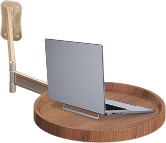 Generic Wandmontierter faltbarer runder Tisch, runde Tischwand,Schublade Schreibtisch | 180 &deg; Drehung faltbarer Snacktisch moderner Schreibtisch f&uuml;r Caf&eacute; Essz