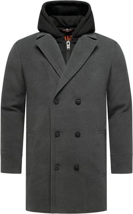 Stone Harbor Trenchcoat Darioon XX Mantel in Woll-Optik mit herausnehmbaren Inlayer